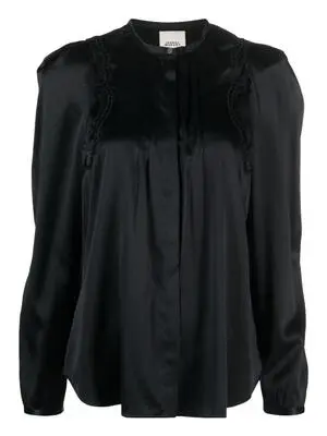 ISABEL MARANT ÉTOILE Isabel Marant Lace-Detailed Crewneck Blouse