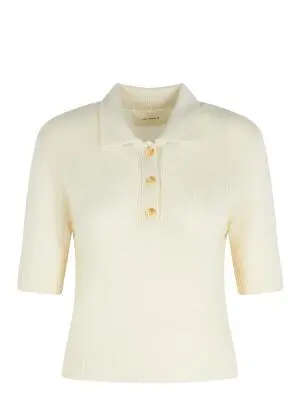 LISA YANG Lisa Yang Ribbed Polo Sweater