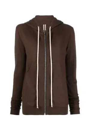 Rick Owens Zip-up Cashmere Hoodie - Black