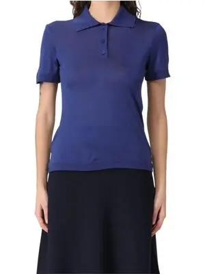 Max Mara Short-sleeved Polo Shirt - Blue