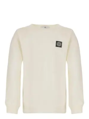 Stone Island Logo Patch Crew-neck T-shirt - Ivory