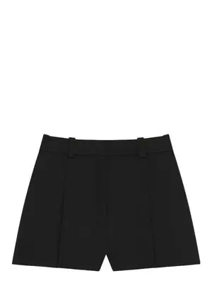 Givenchy Pleated Wool Shorts - Black
