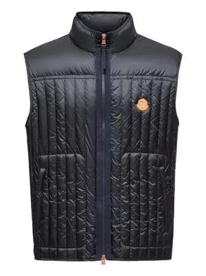 Moncler Moncler Quilted Down Vest Navy Blue