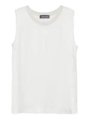 LORENA ANTONIAZZI Lorena Antoniazzi Sleeveless Satin Top