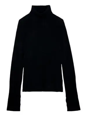ZADIG&VOLTAIRE Zadig & Voltaire Black Cashmere Roll-Neck Jumper