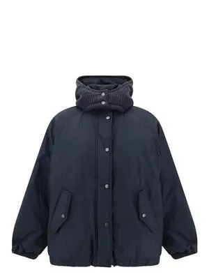 Brunello Cucinelli Knitted Hooded Down Jacket - No