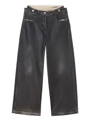 Attico Belted Jeans - Navy Blue