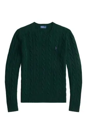 Polo Ralph Lauren Polo Ralph Lauren Cable Knit Crewneck Jumper Black