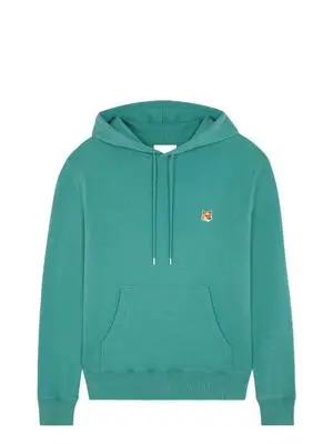 Maison Kitsuné Bold Fox Head Patch Drawstring Hoodie - Blue