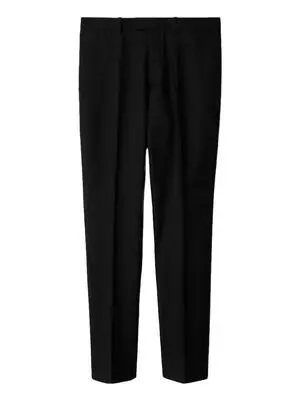 Burberry Tailored Wool Trousers - Black