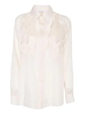 Alberta Ferretti Long Sleeve Shirt - White