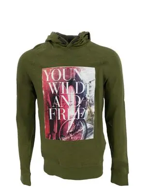 Emporio Armani Hooded Long-sleeve Hoodie - Green