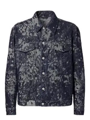 FENDI Fendi Falena Drops Jacquard Denim Oversize Jacket