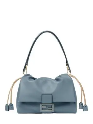 Fendi Mamma Baguette Medium Shoulder Bag - Gray