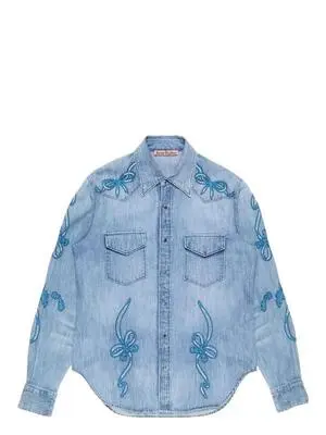 Acne Studios Embroidered Shirt - Blue
