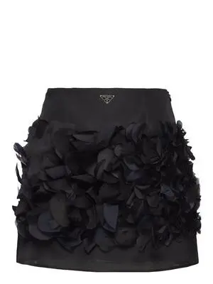 Prada Embellished Mini Skirt - Black