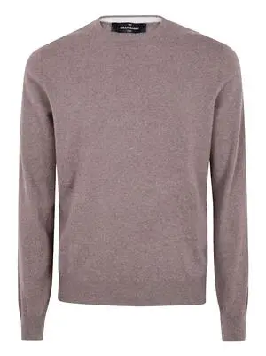 GRAN SASSO Crew Neck Long Sleeve Sweater - Gray