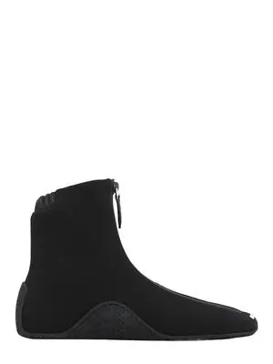 Alaïa Square-toed High-top Casual Zip-up Boots - Black