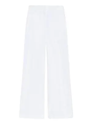 Fabiana Filippi Pleated Zipper Casual Pants - White