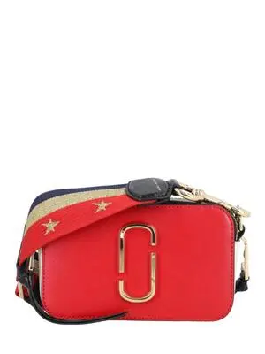 Marc Jacobs Snapshot Logo Plaque Crossbody Bag - Red