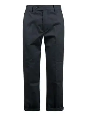 KENZO Kenzo Straight-Leg Cropped Pants With Logo Embroidery