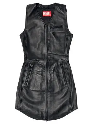 DIESEL® L-ilith Zipped Mini Dress - Black