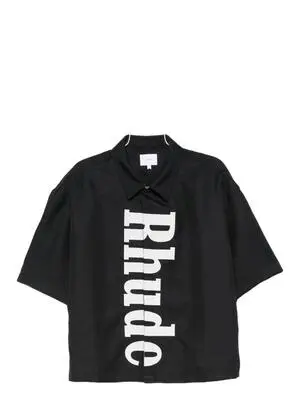 Rhude Logo-print Shirt - Black