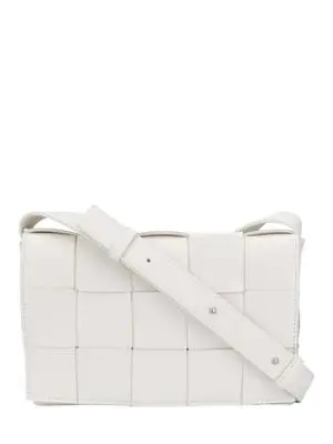 Bottega Veneta Cassette Shoulder Bag - White