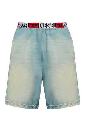 DIESEL® D-boxi-s Denim Shorts - Gray