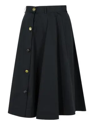 Moschino Button Detailed Skirt - Black