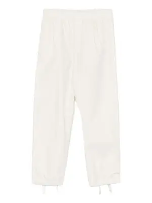 Stone Island Embroidered-logo Trousers - Ivory