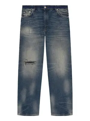 MISBHV Faded Distressed Denim Trousers - Gray