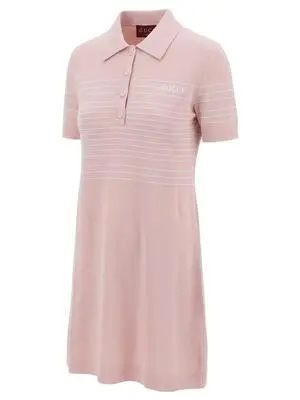 Gucci Short Sleeve Collared Dress - Light Pink