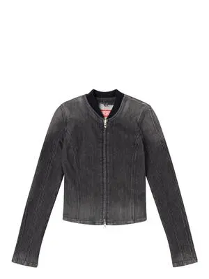 DIESEL® De-gary-d Zip-front Cropped Jacket - Black