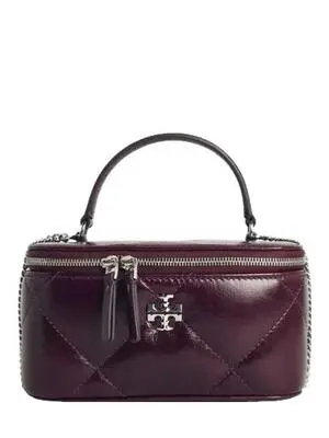 Tory Burch Kira Quilted Mini Top-handle Bag - Black