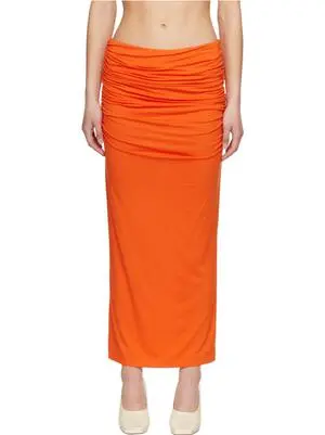 ENTIRE STUDIOS Draped Skirt - Orange