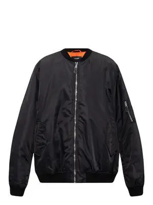 Raf Simons Detached Print Bomber Jacket - Black