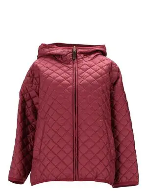 Max Mara Quilted Hooded Jacket - Red