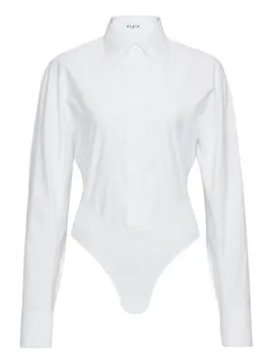 ALAÏA Alaia Long-Sleeved Jumpsuit With Ribbed Knit Tights