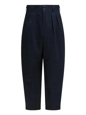 Comme Des Garçons Button-fastening Cotton Trousers - Black