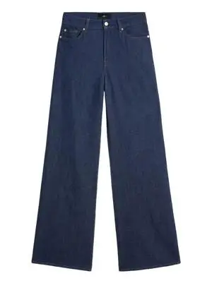 7 For All Mankind High-waisted Wide-leg Jeans - Blue