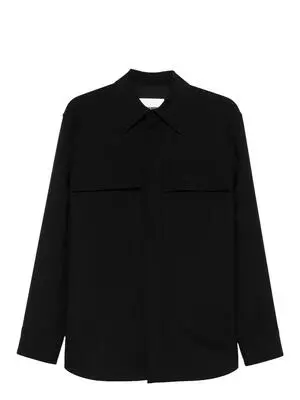 JIL SANDER Curved Hem Shirt - Black