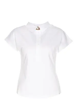 Herno Logo-tape Short-sleeved Polo Top - White
