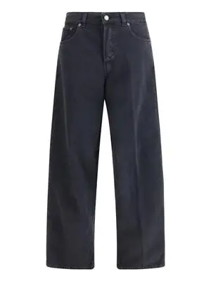 HAIKURE Logo Patch Straight-leg Jeans - Black