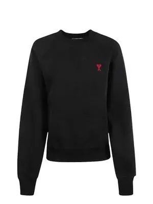 AMI Ami Paris Crew Neck Sweatshirt With Embroidered Logo