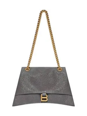Balenciaga Crush Medium Chain Shoulder Bag - Gray