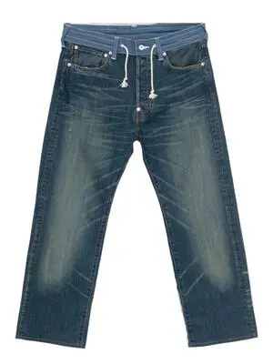 Junya Watanabe X Levi's Drawstring Distressed Jeans - Blue