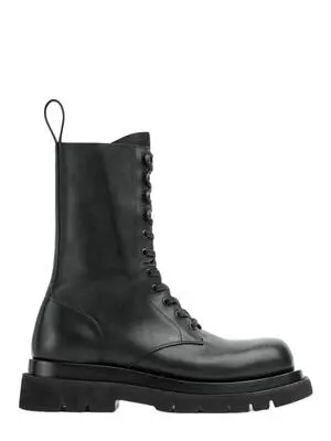 Bottega Veneta Lug Lace-up Boots - Black