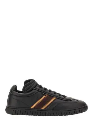 Bally Side-stripe Round Toe Sneakers - Black