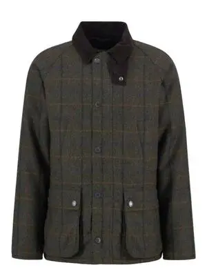 Barbour Checked Lapel Jacket - Black